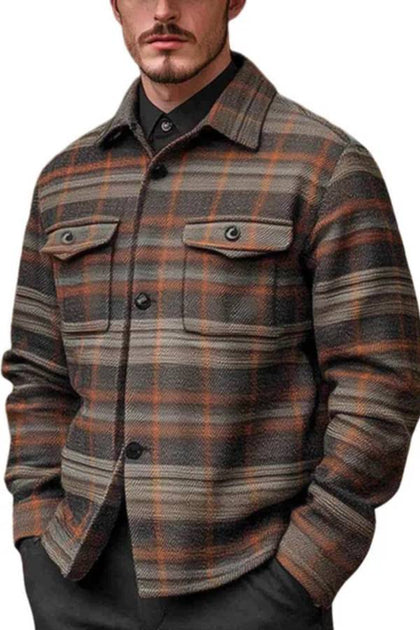 Men's Vintage Check Print Jacket – WildernessMans