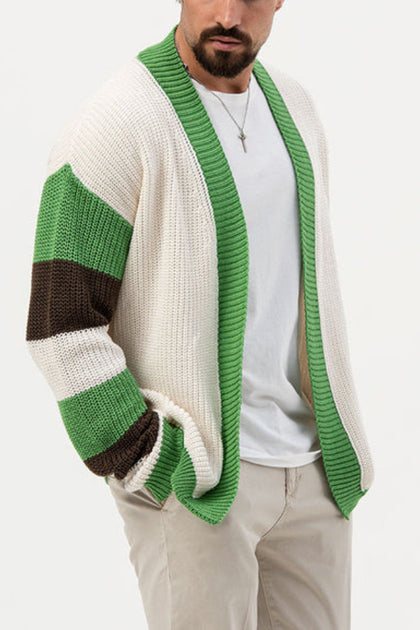 Men's Color Block Front Cardigan – WildernessMans