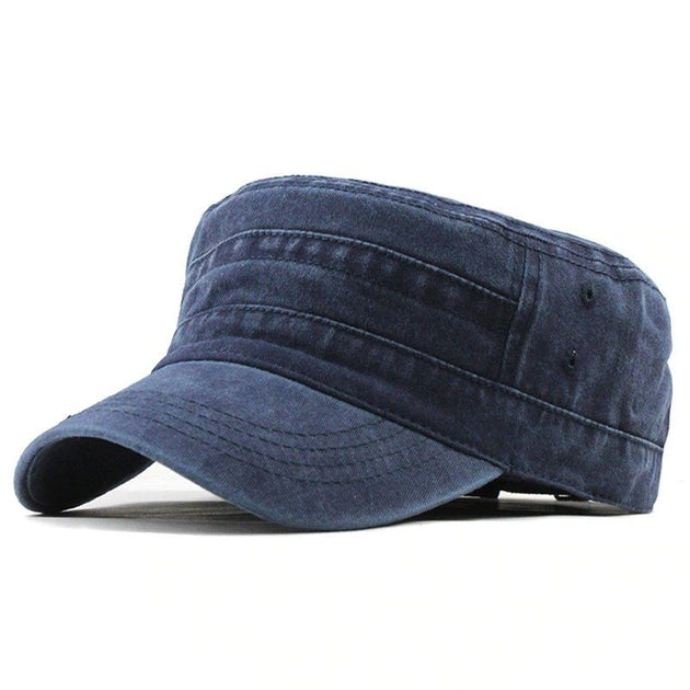 washed and distressed flat cap – WildernessMans