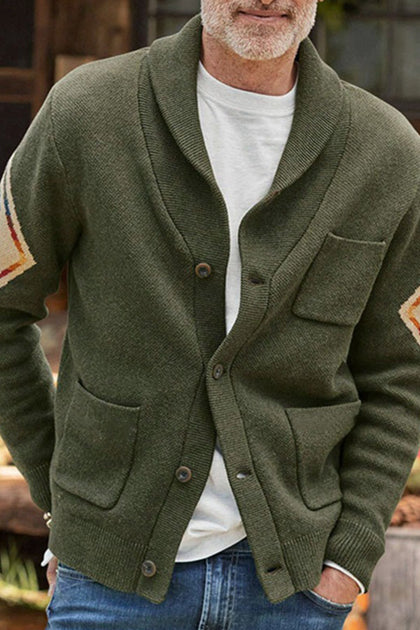 Men's Argyle Jacquard Knit Jacket – WildernessMans
